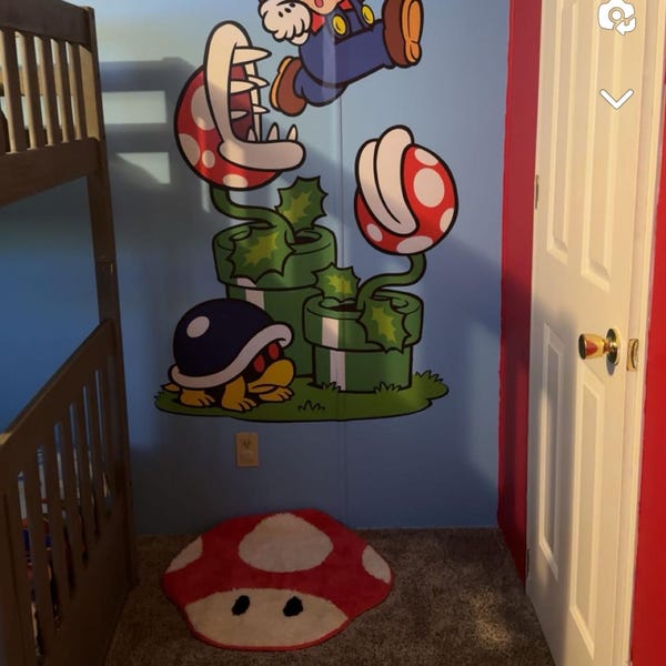 Removable Super Mario Wall Decal Nintendo Games Wallpaper Mario Bros ...