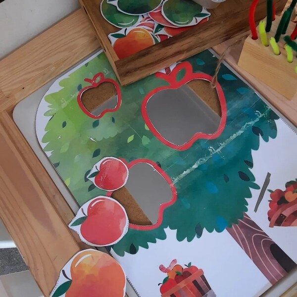 Sorting Size Apples Flisat Insert, Trofast Insert, Flisat Printable ...
