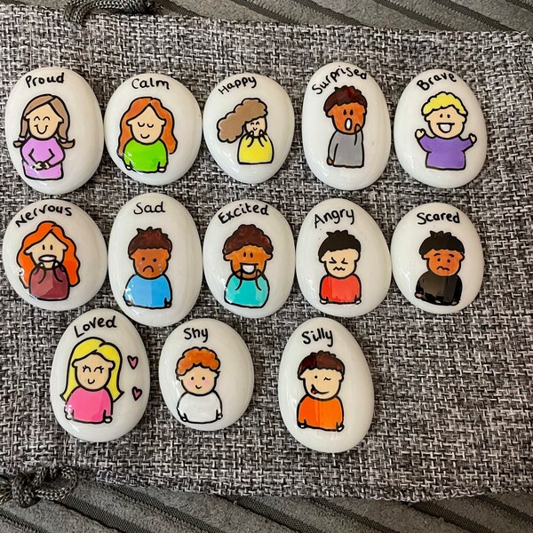 Emotion Stones - Feelings - Story Stones - How Do You Feel Today ...