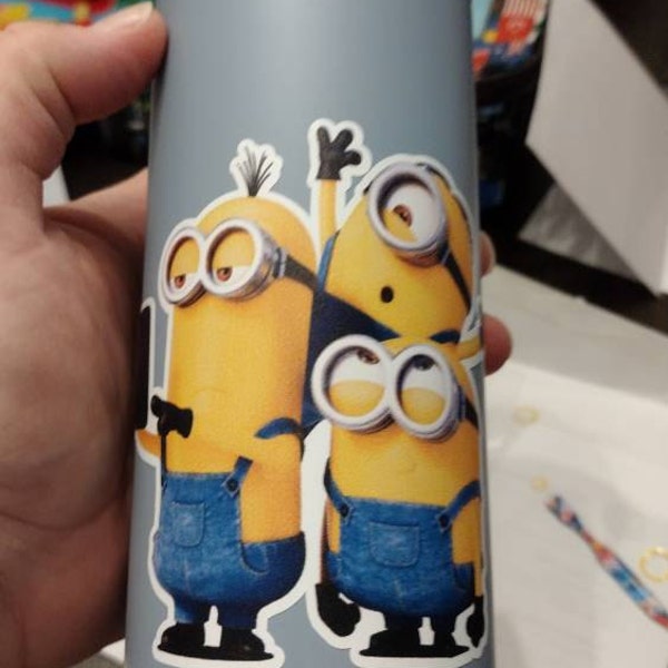 Minions Despicable Me Sticker, Minion Sticker, Laptop Sticker, Water ...