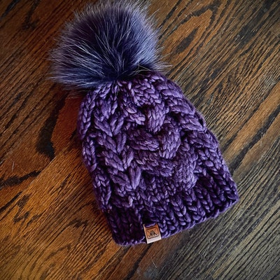 KNITTING PATTERN// Little Ridges Beanie Pattern // Chunky Knit Hat ...