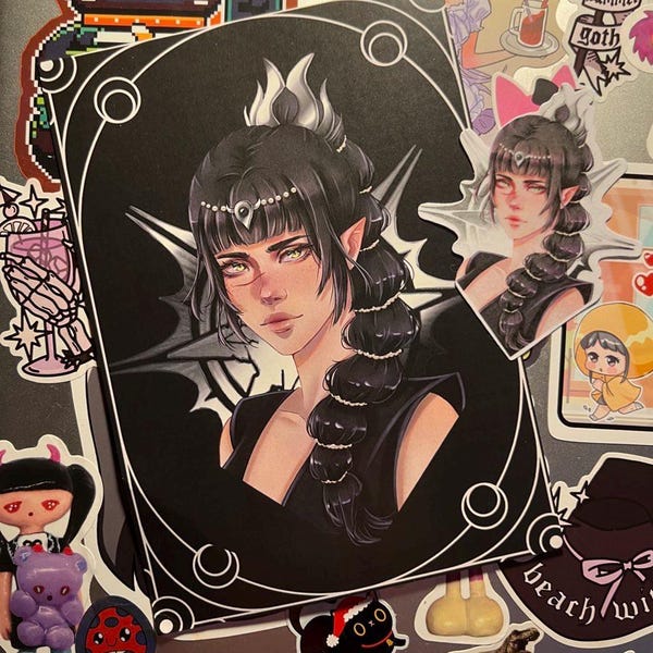 Witchy Fox Pngtuber Set 4 Magical Chibi Expressions for More Halloween ...