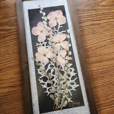 THE SKINNY Mixed Colour Maple Leaf Framed Signed ORIGINAL Artwork Real ...