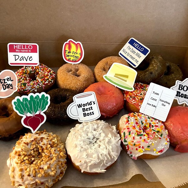 The Office Inspired Cupcake Toppers (set of 15) - Etsy