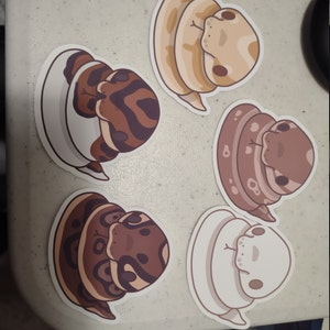 Ball Python Stickers, Cute Snake Stickers - Etsy