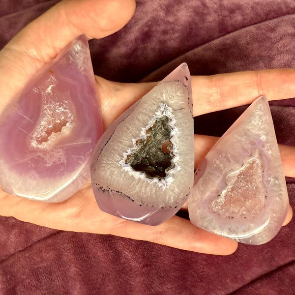 Druzy Agate Crystal Teardrop Color Enhanced | Druzy Agate | Crystals ...