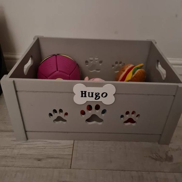 Personalised Toy Box With Lid Dog Box Gift Box Dog Crate Dog Treat ...