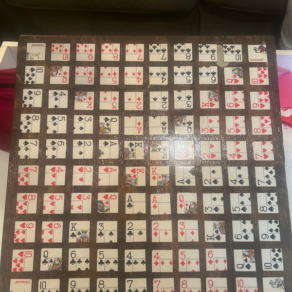 Handmade Wood Burned Sequence Game Board: 24-inch Square - Etsy