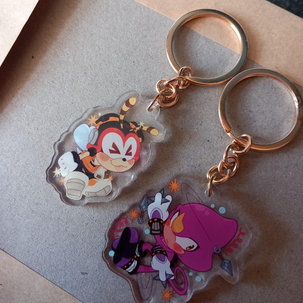 Sonic Character Inspired 2” Keyrings - Etsy
