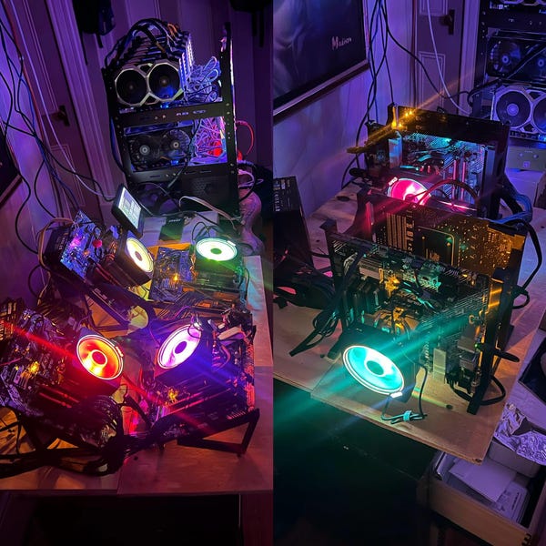 1-4 Pcs | Stackable Dual Matx Motherboard & PSU Stand | for CPU Crypto ...