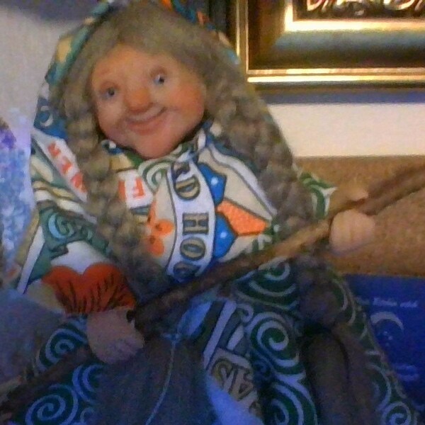 Eunice the Handmade Kitchen Witch Doll - Etsy