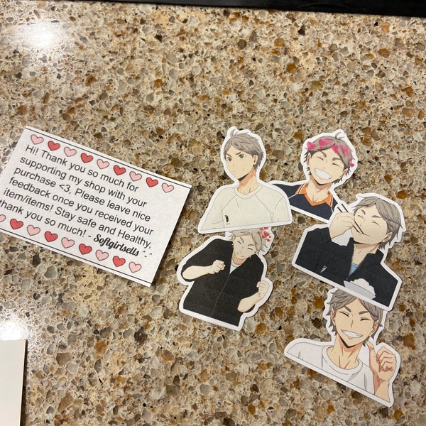 Haikyuu Suga/daichi Stickers - Etsy