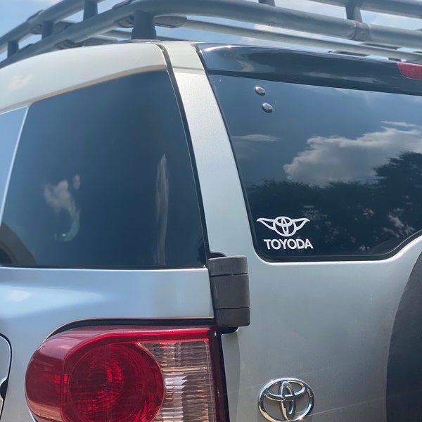Yoda Toyoda Toyota Vinyl Decal for Car, Laptops, Any Smooth Surface ...