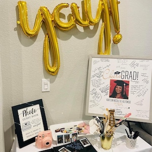 Graduation Guest Book - Words of Wisdom for the New Grad - Photo Guest ...