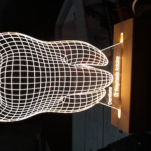 Cat on the Moon Led Night Light, 3D Illusion Table Lamp for Animal ...