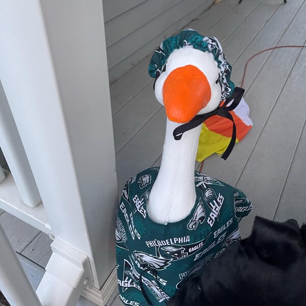 Rain Coat/yellow/goose Dress/goose Clothes/concrete Goose/goose/lawn ...