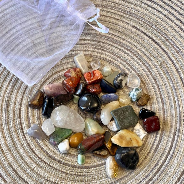 Crystal Grab Bag | Mixed Mystery Gem Pouch Bundle - Etsy