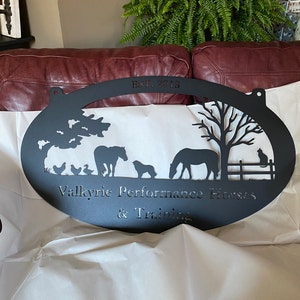 Metal Farm Sign, Cattle Farm Sign,barn Cow Calf Chicken Sign,metal Barn ...