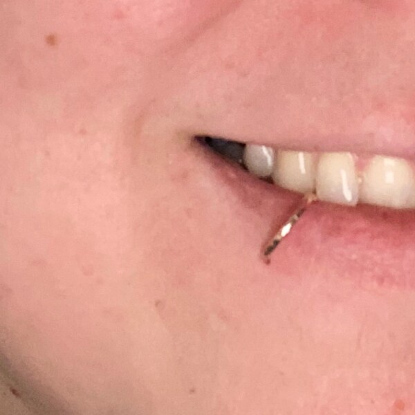 Lip Ring Hoop, Lip Ring 14g, 16g Lip Piercing Jewelry, Lip Hoop Ring ...