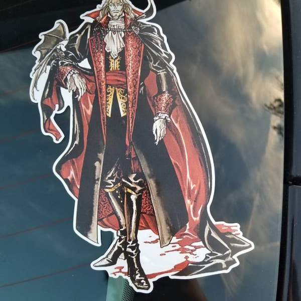 DRACULA Vinyl Decal No. 1 From Castlevania Symphony of the Night Car ...