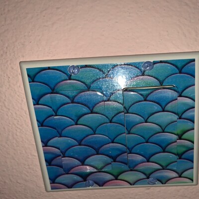Mermaid Tail Fish Scales Light Switch Cover Plate 1 or Outlet - Etsy