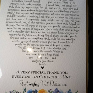 Care Home Thank You Gift - Residential Home Appreciation Print - Thank ...