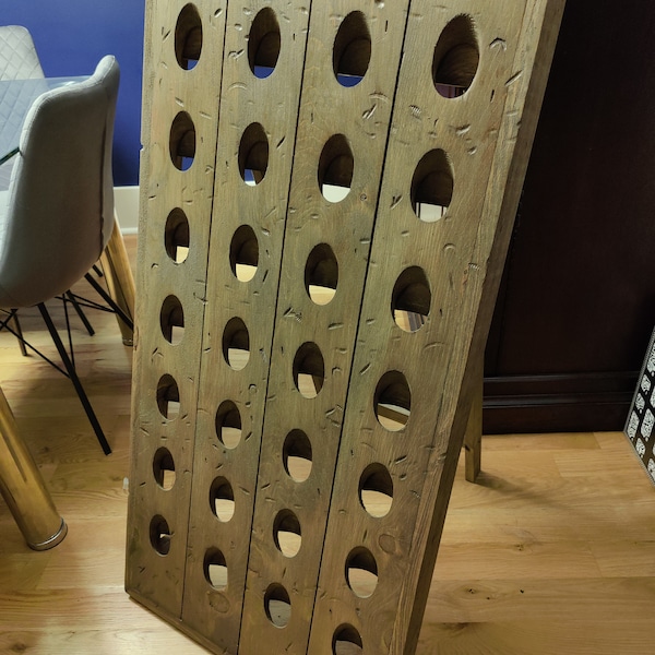 French Riddling Rack, Wine Rack, Riddling Rack, 28 Bottle Riddling Rack ...