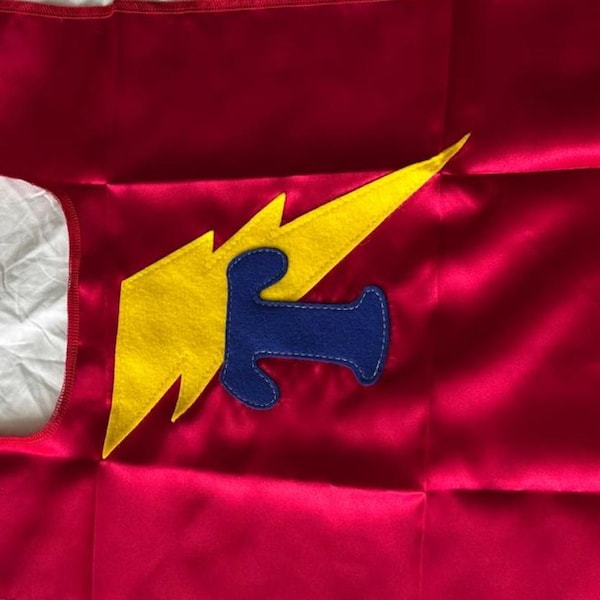 SUPERHERO POWER CAPES, Single-sided With Emblem and Initial - Etsy
