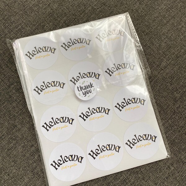 Custom Round Adhesive Labels circle Labels for Small Businesses Round ...