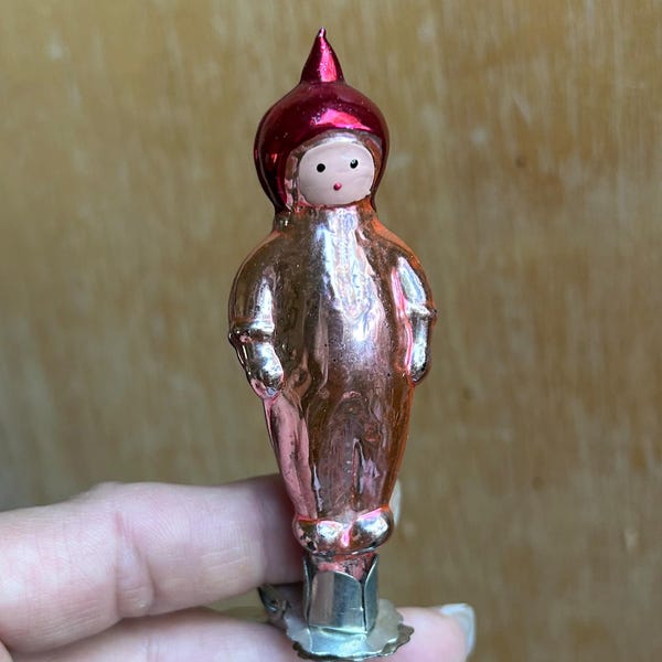 Traditional Characters Cotton Spun Christmas Ornaments Vintage ...