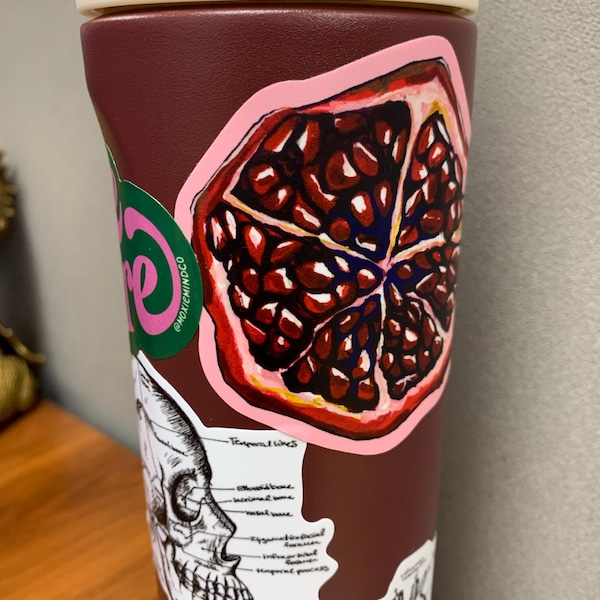 Lemon Watercolor Vinyl Sticker | Fruit Sticker | Cute Laptop Stickers ...