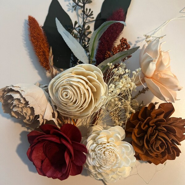 SAMPLE BOX ~ Sola Wood Flowers ~ Unstemmed Loose Flowers ~ Preserved ...