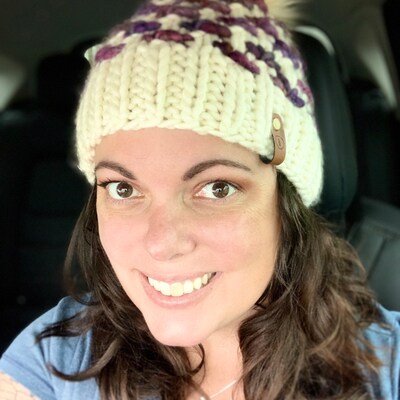 Gales of November Hat Teal Knit Hat Super Bulky Knit Hat - Etsy