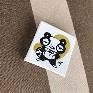 Purple Gyokuto Bunny Rabbit Yokai Square Art Print 8 Inches | Etsy