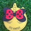 Ladybug Bow Template SVG Ladybird Bow SVG Lady Bug Felt Bow - Etsy New ...
