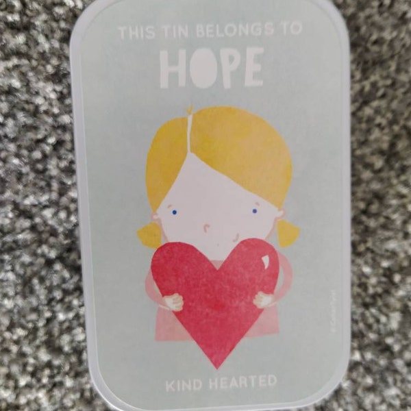 Personalised Character Keepsake Tin | Illustrated Gift Tin for Special ...