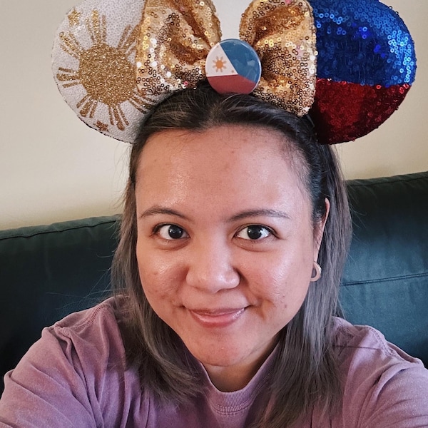 VELVET Filipino Ears, Filipino Flag, Philippines Flag Ears, Mickey Ears ...