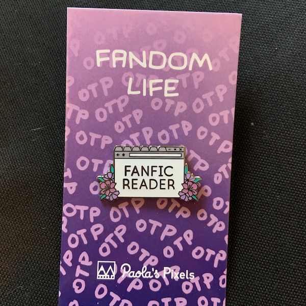 Fanfic Pin, Fandom Enamel Pin, Anime Enamel Pin, Fanfic Reader Enamel ...