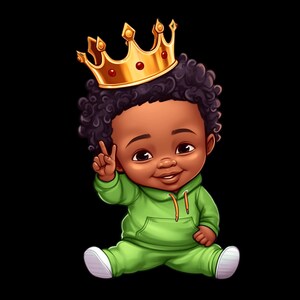 Little Black Girl Clipart, Yellow, Red, and Green Dress Skirt PNG, Cute ...