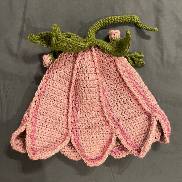 Crochet Flower Fairy Hat Pattern Fantasy Nymph Witch Cosplay Costume ...