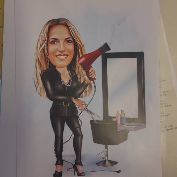 Personalized Super Boss Cartoon Portrait, Custom Super Boss Caricature ...