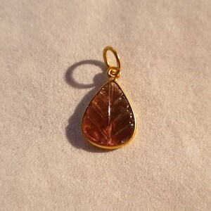 Amethyst Charm 18k Solid Gold Charm Natural Amethyst Charm - Etsy