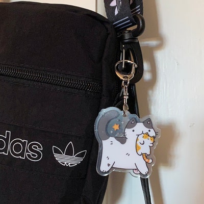 Mom Cat With Kitten Keychain Cute Kitty Cat Keyring Double - Etsy