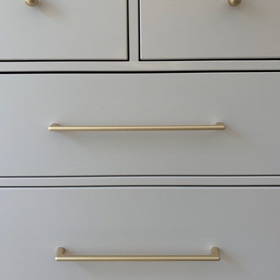 Simple Matte Gold Handles Drawer Handles Pulls, Gold Satin Finish ...