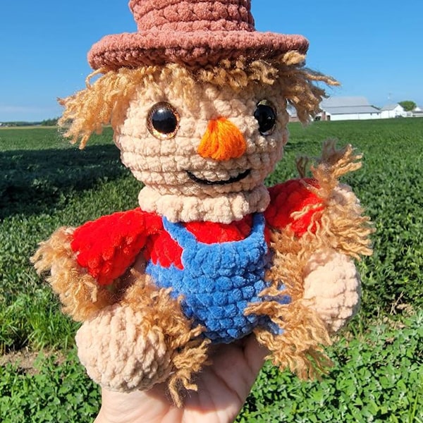 Scarecrow Crochet Pattern PDF - No-sew, Amigurumi, Chunky Yarn, Decor ...