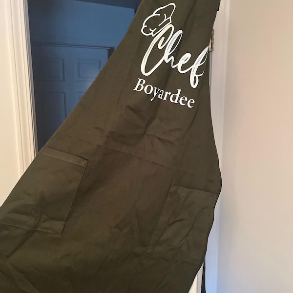 Customized Apron, Chef Printed Apron, Printed Kitchen Apron for Women ...