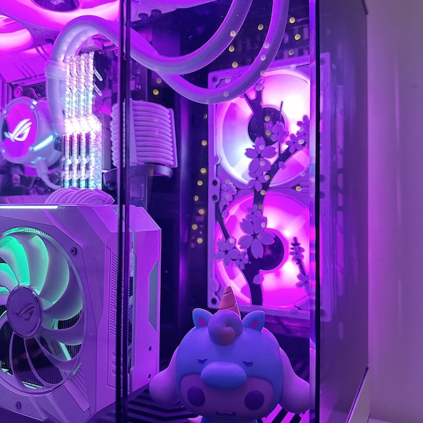 Sakura Cherry Blossom Branch Collection Dual Color Gaming Computer ...