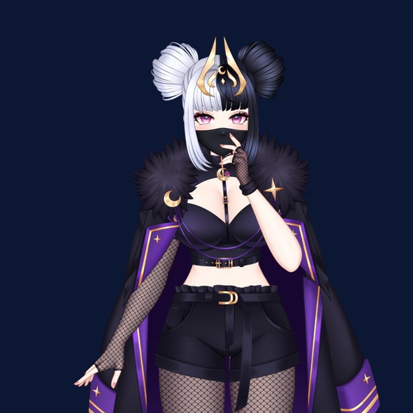 Gothic-themed Bust-up Vtuber Model With 3 Emotes for Vtube Studio - Etsy Gothic-themed Bust-up Vtuber Model With 3 Emotes for Vtube Studio - Etsy