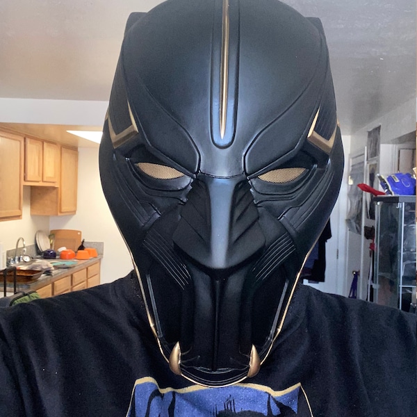 King T’chaka Helmet 1:1 Scale Fully Pattern Detail , Paint From Marvel ...