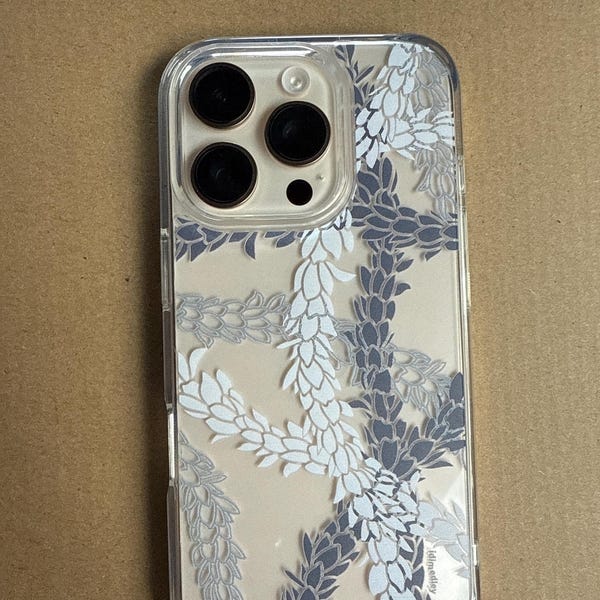 Puakenikeni Lei (pinky Periwinkle) iPhone 11 12 13 14 15 16 Pro Max ...